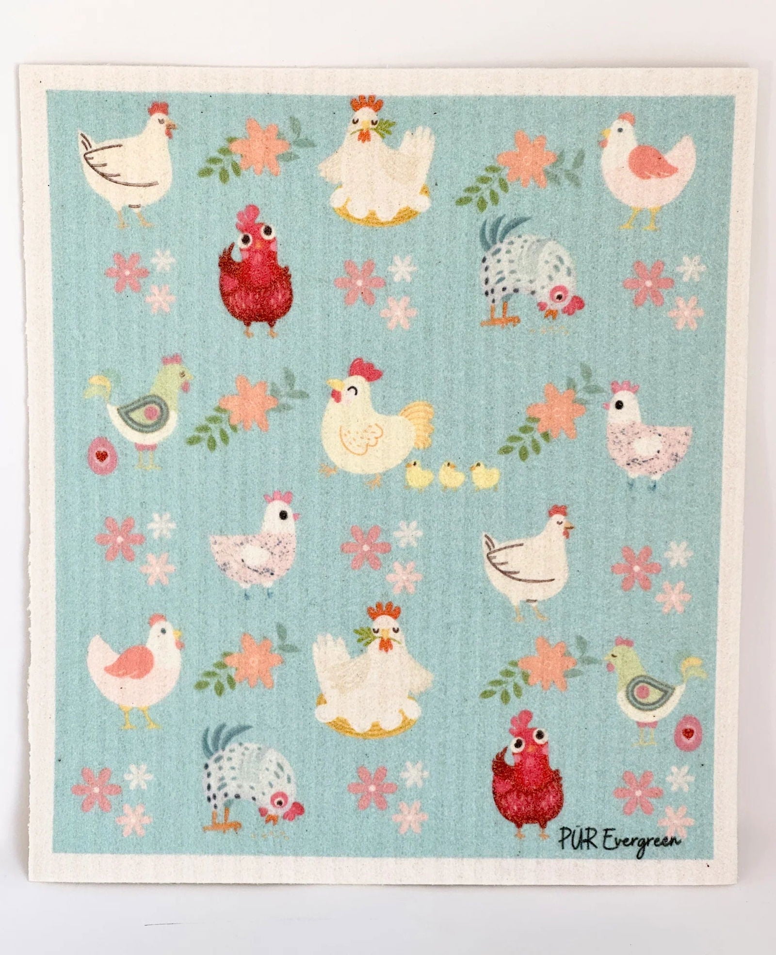 Swedish Dishcloth - Chicken Fun from PÜR Evergreen® – The Localist